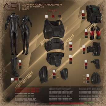 Second Life Marketplace - [AD] - Commando Trooper - Backpack - Black ...
